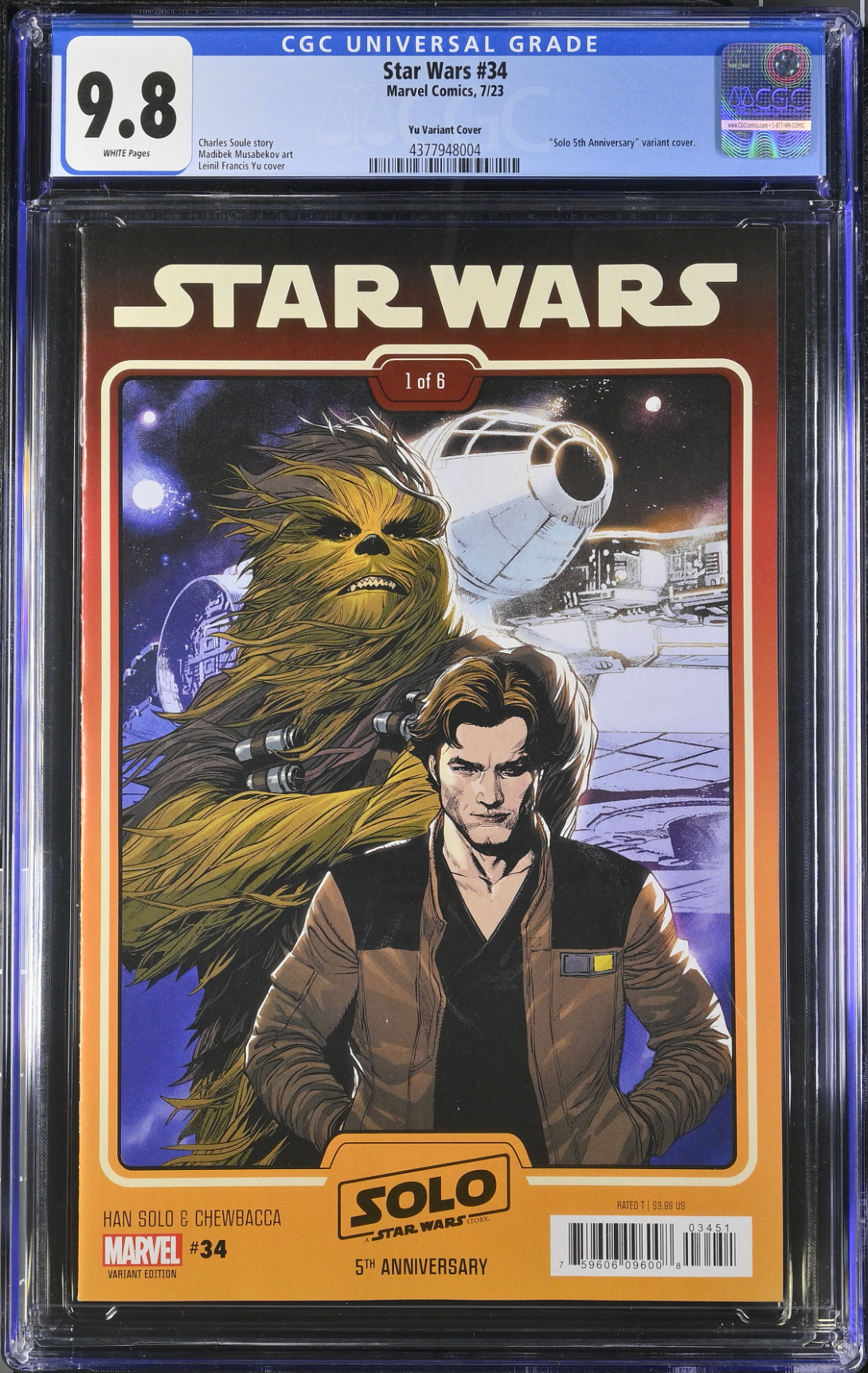 Star Wars #34 Yu Variant CGC 9.8