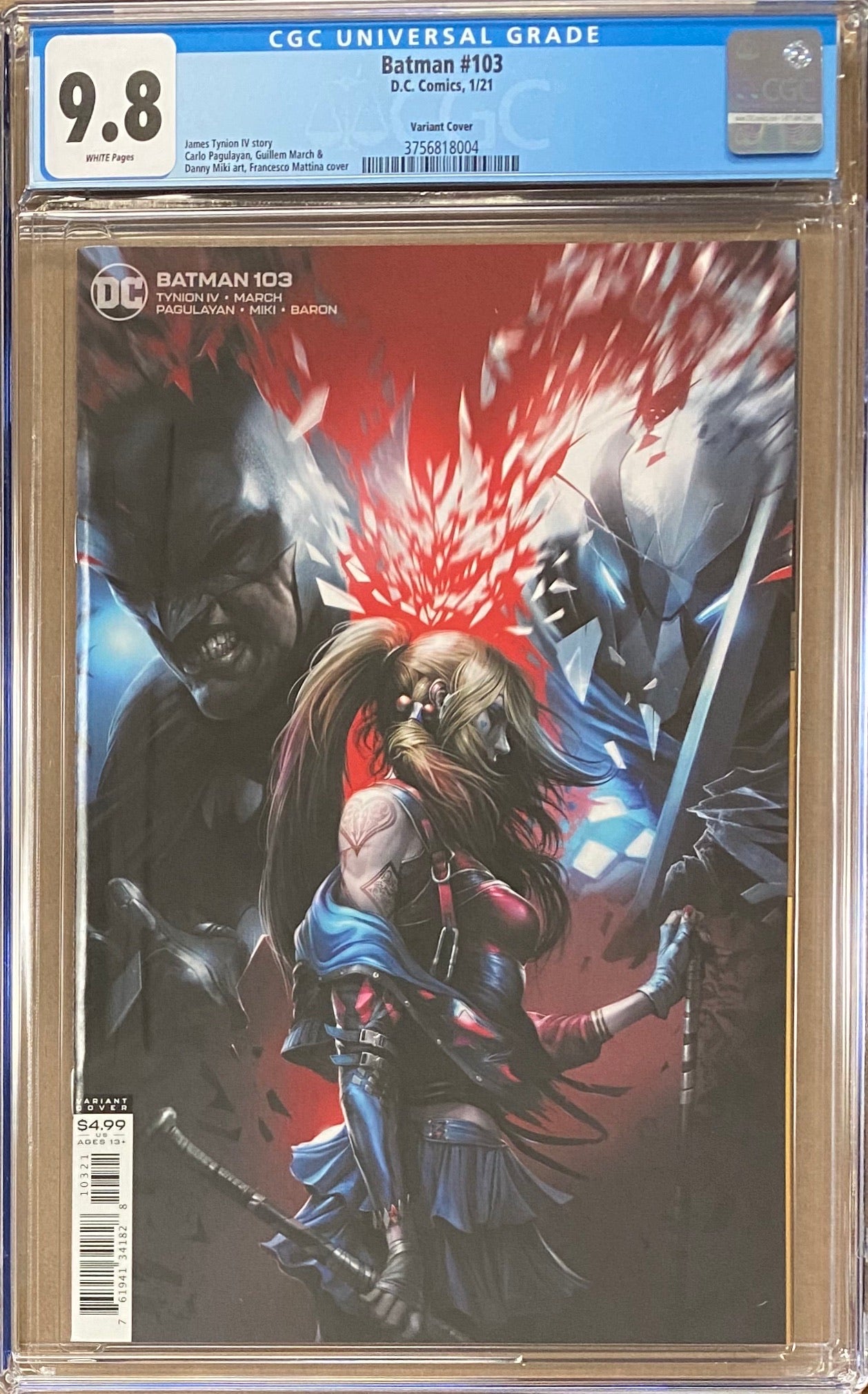Batman #103 Mattina Variant CGC 9.8