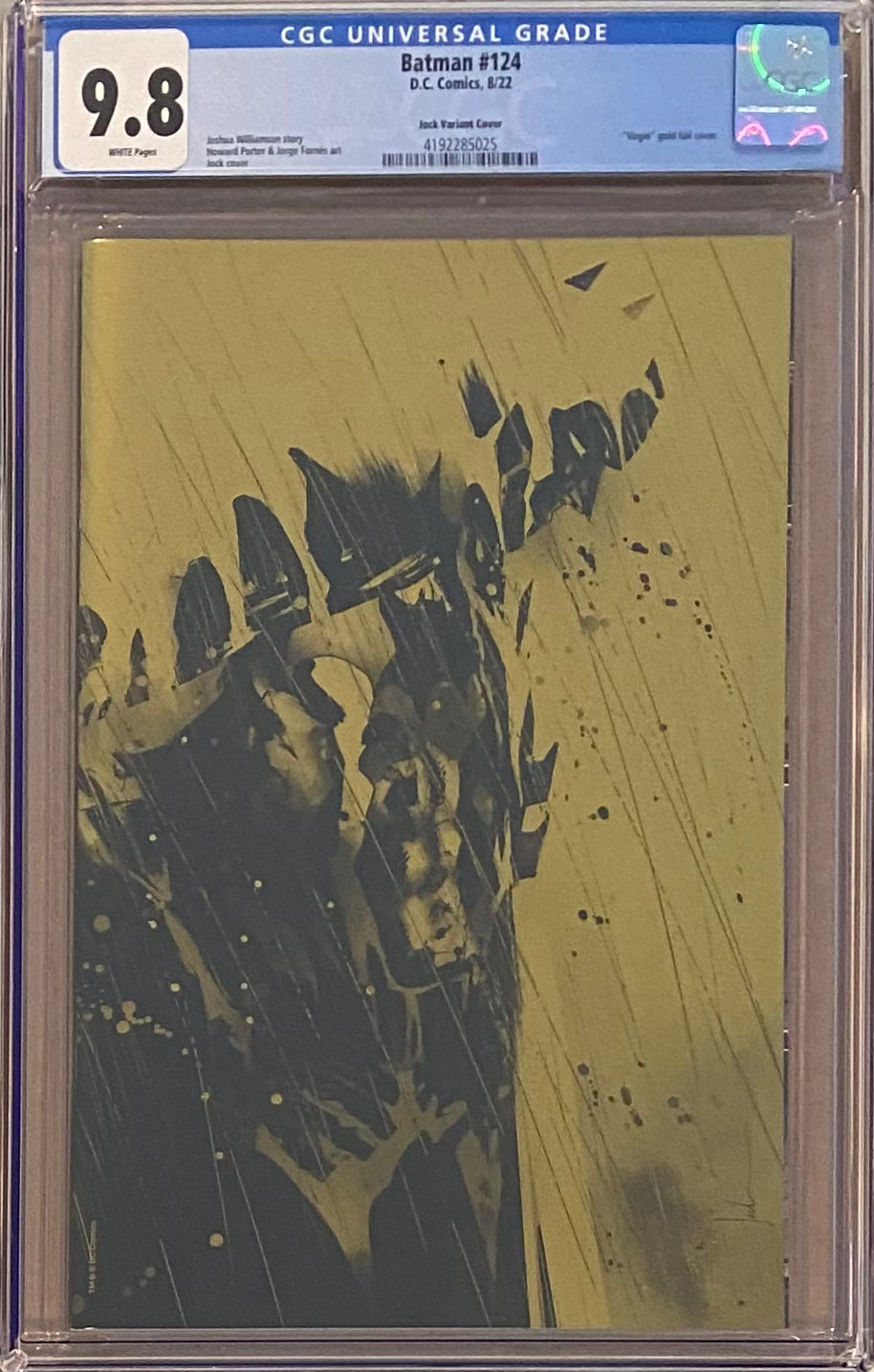 Batman #124 Jock 1:50 Gold Foil Retailer Incentive Variant CGC 9.8